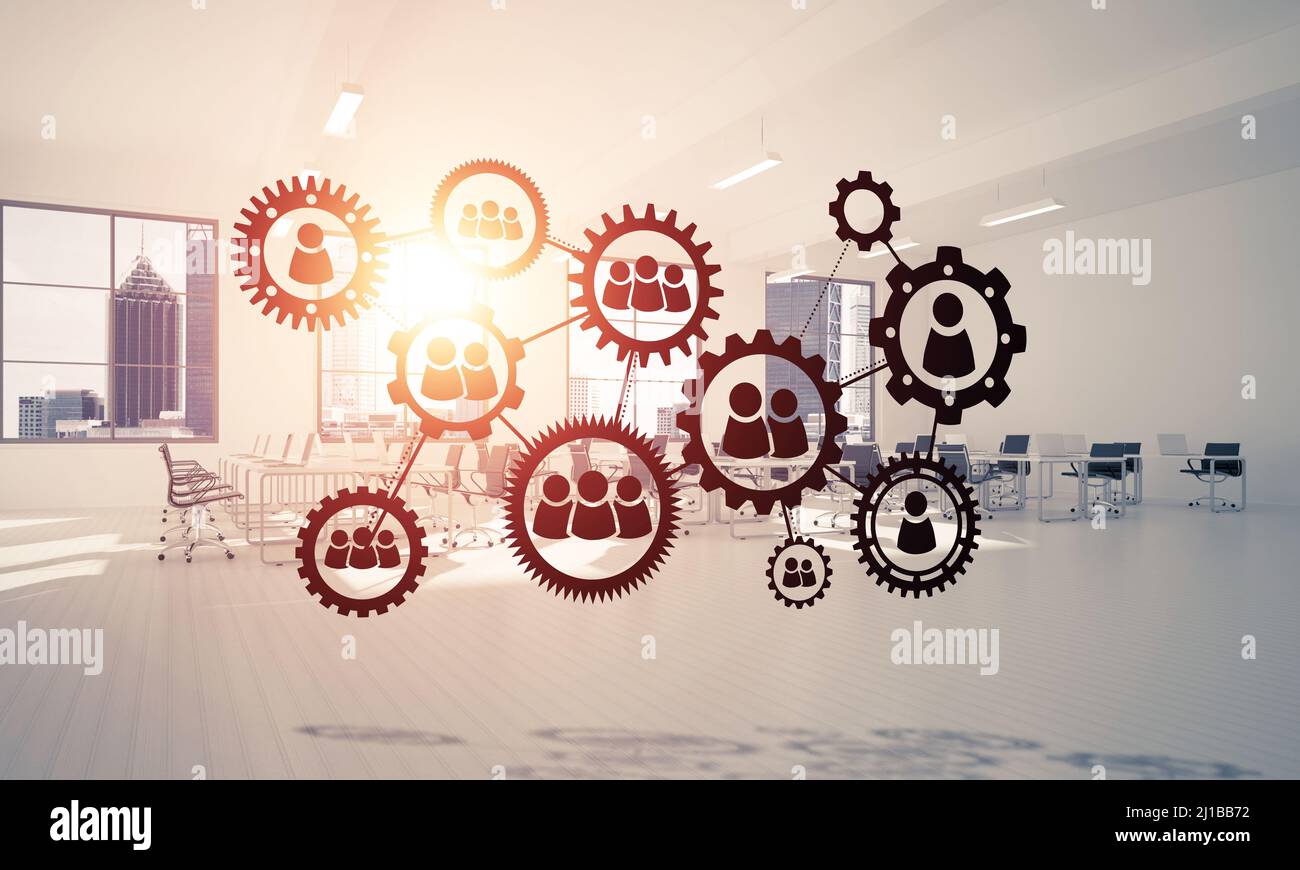 Networking and wireless connection as concept for effective modern ...