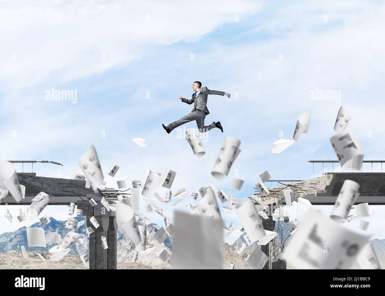 Problems and difficulties overcoming concept Stock Photo - Alamy