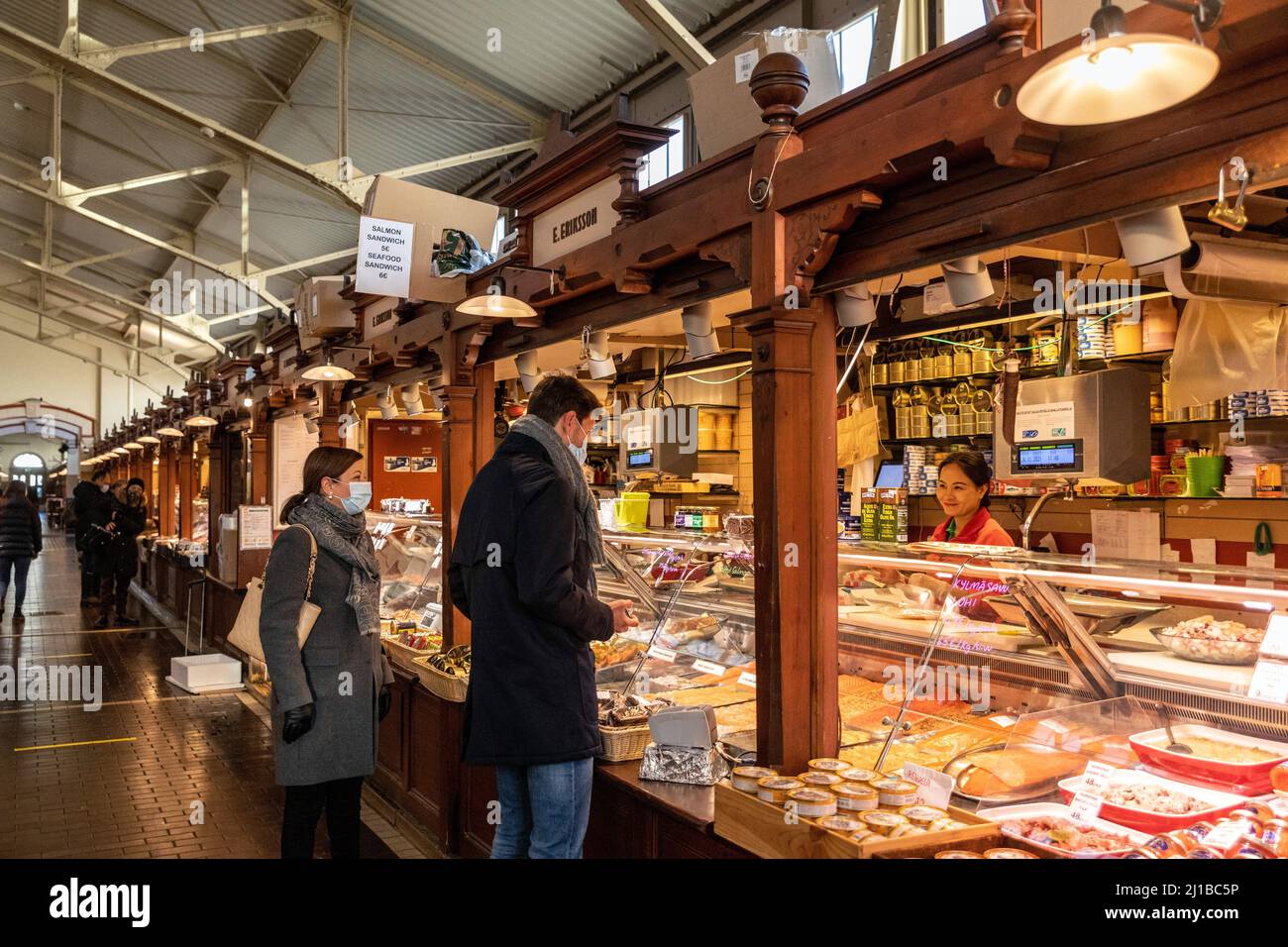 TRADITIONAL SHOPS IN THE HISTORIC 19TH CENTURY VANHA KAUPPAHALLI ...