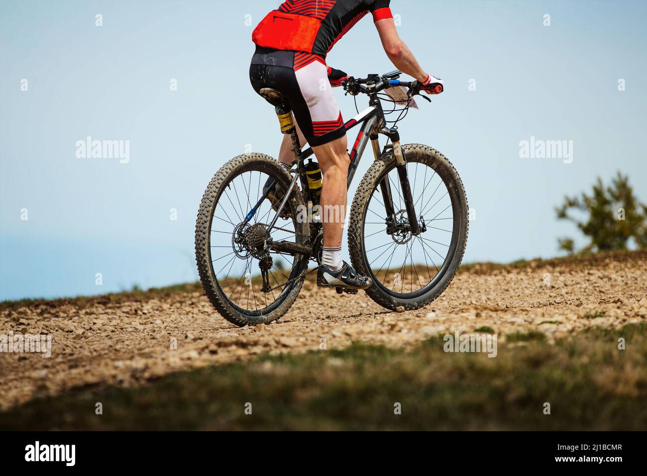 Mountain bike uphill hi-res stock photography and images - Alamy