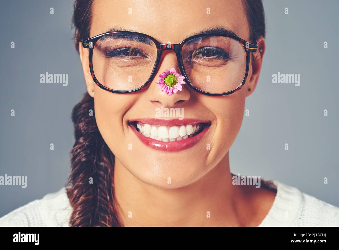 Glasses tip of nose hi-res stock photography and images - Alamy