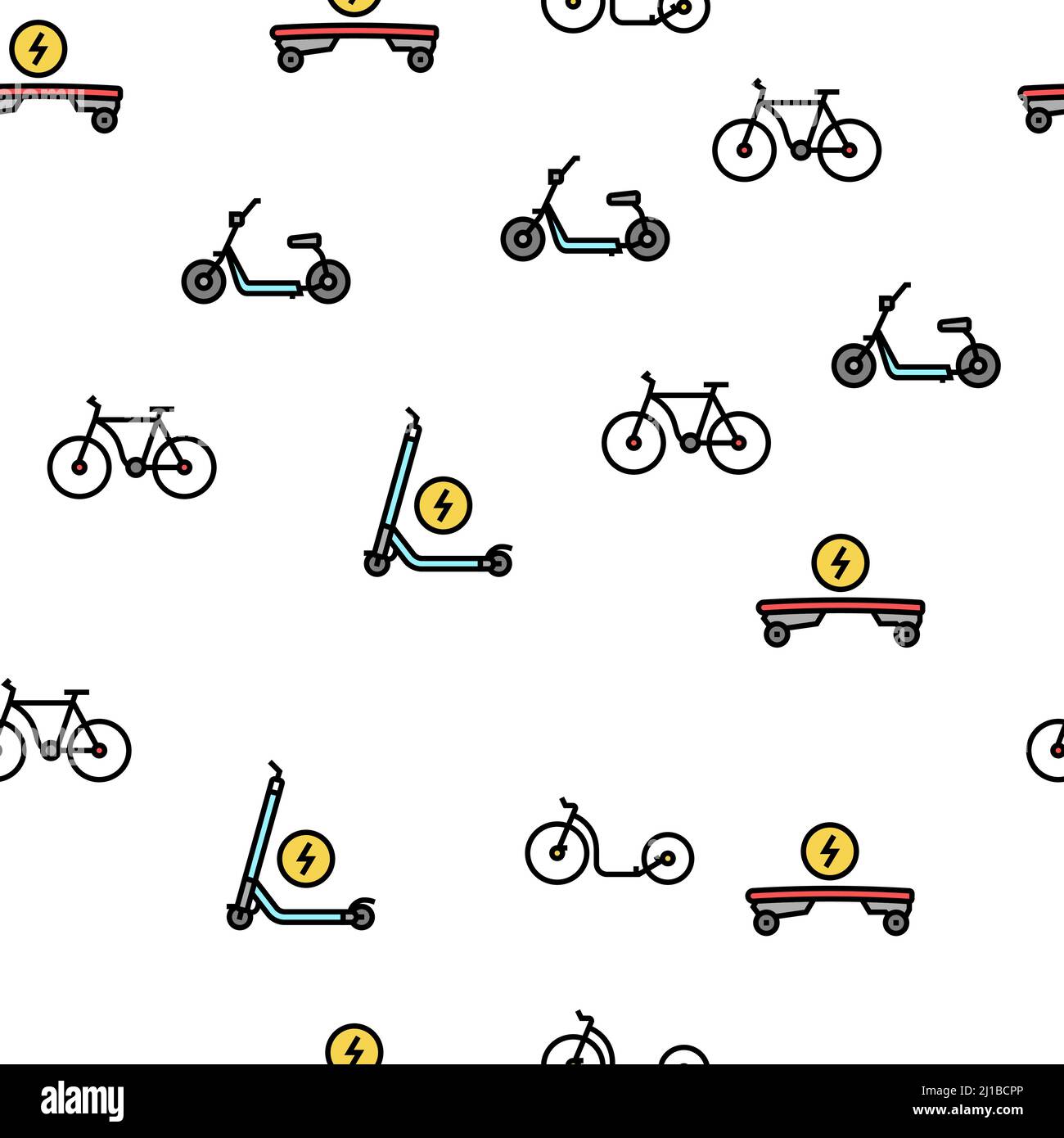 Personal Transport Vector Seamless Pattern Stock Vector Image & Art - Alamy