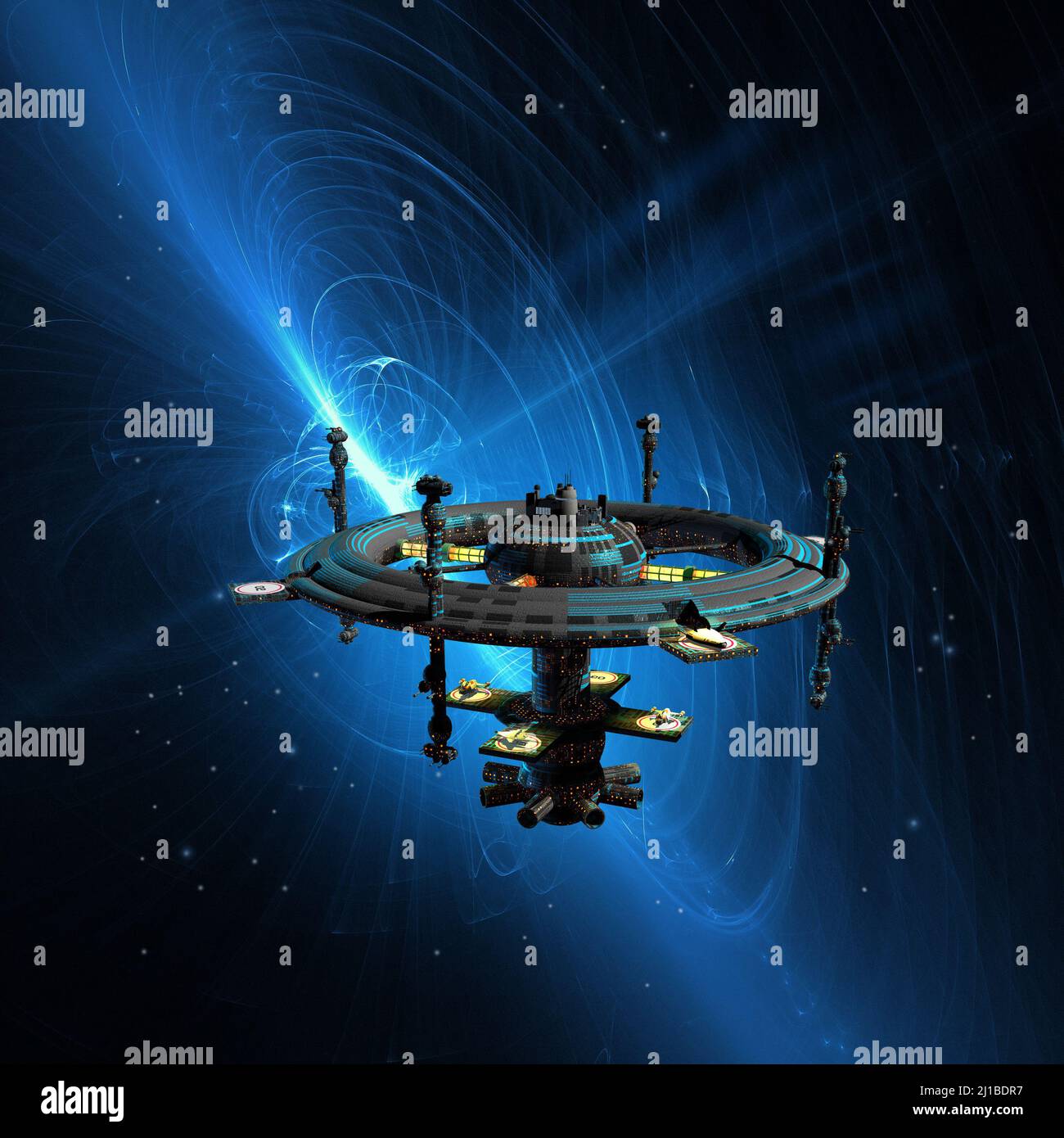 Futuristic space station hi-res stock photography and images - Alamy