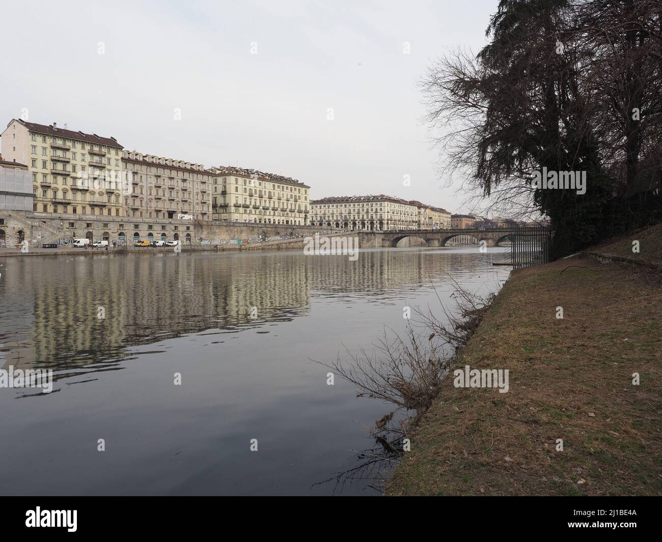 TURIN - CIRCA FEBRUARY 2022: Banks of river Po in Turin Stock Photo - Alamy