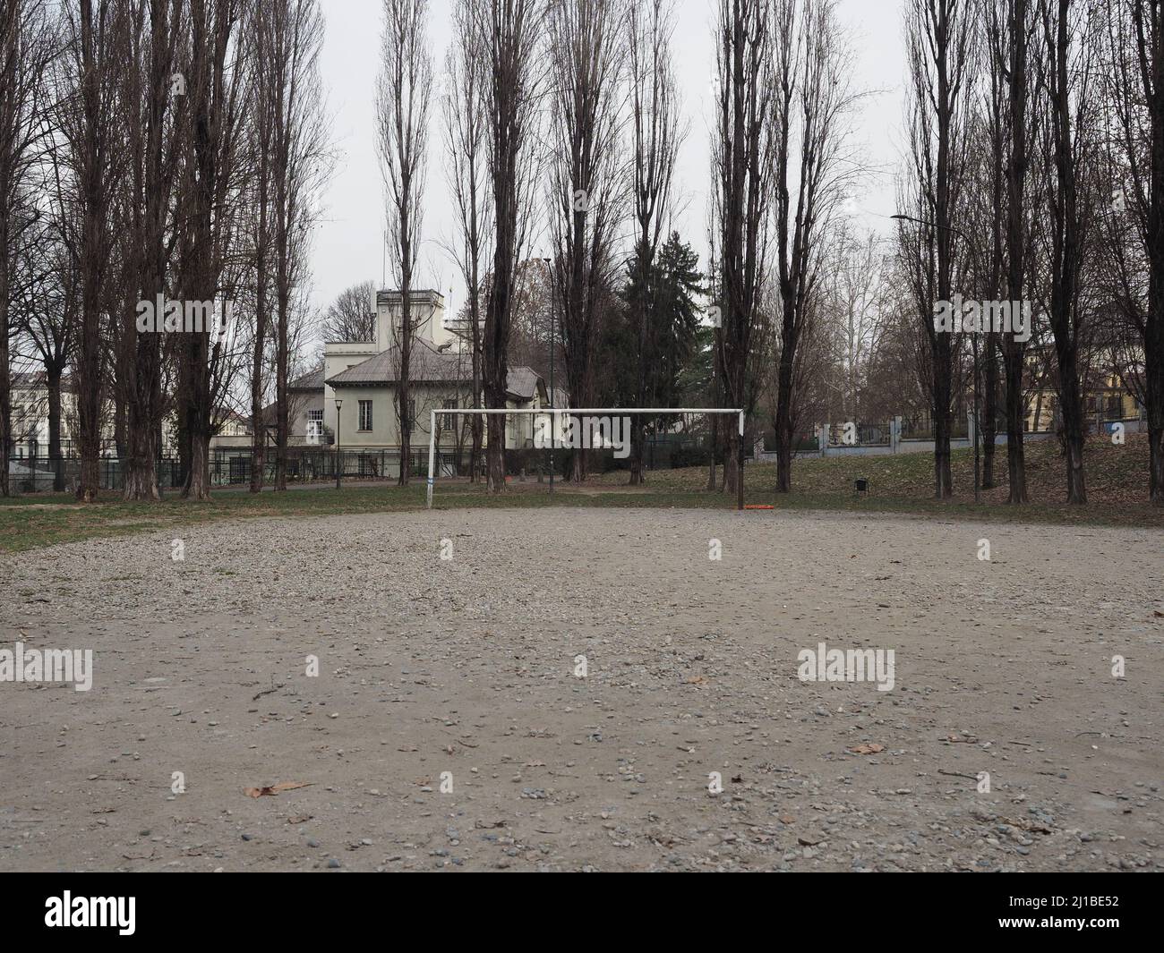 goal post in football soccer playing field Stock Photo - Alamy