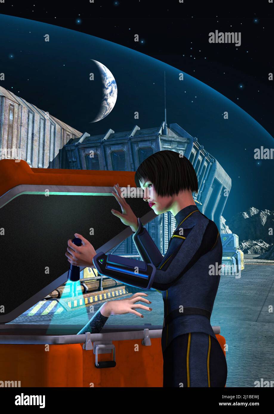 Woman police officer illustration hi-res stock photography and images ...