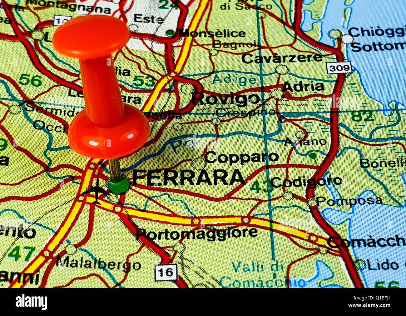 Map of ferrara hi-res stock photography and images - Alamy