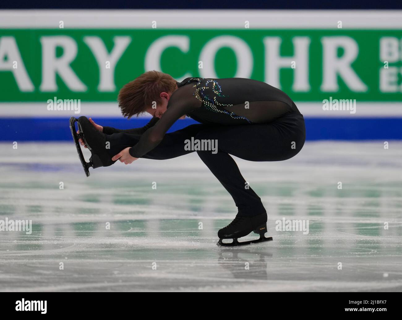 March 24, 2022: Roman Sadovsky from Canada during Mens Short Program ...