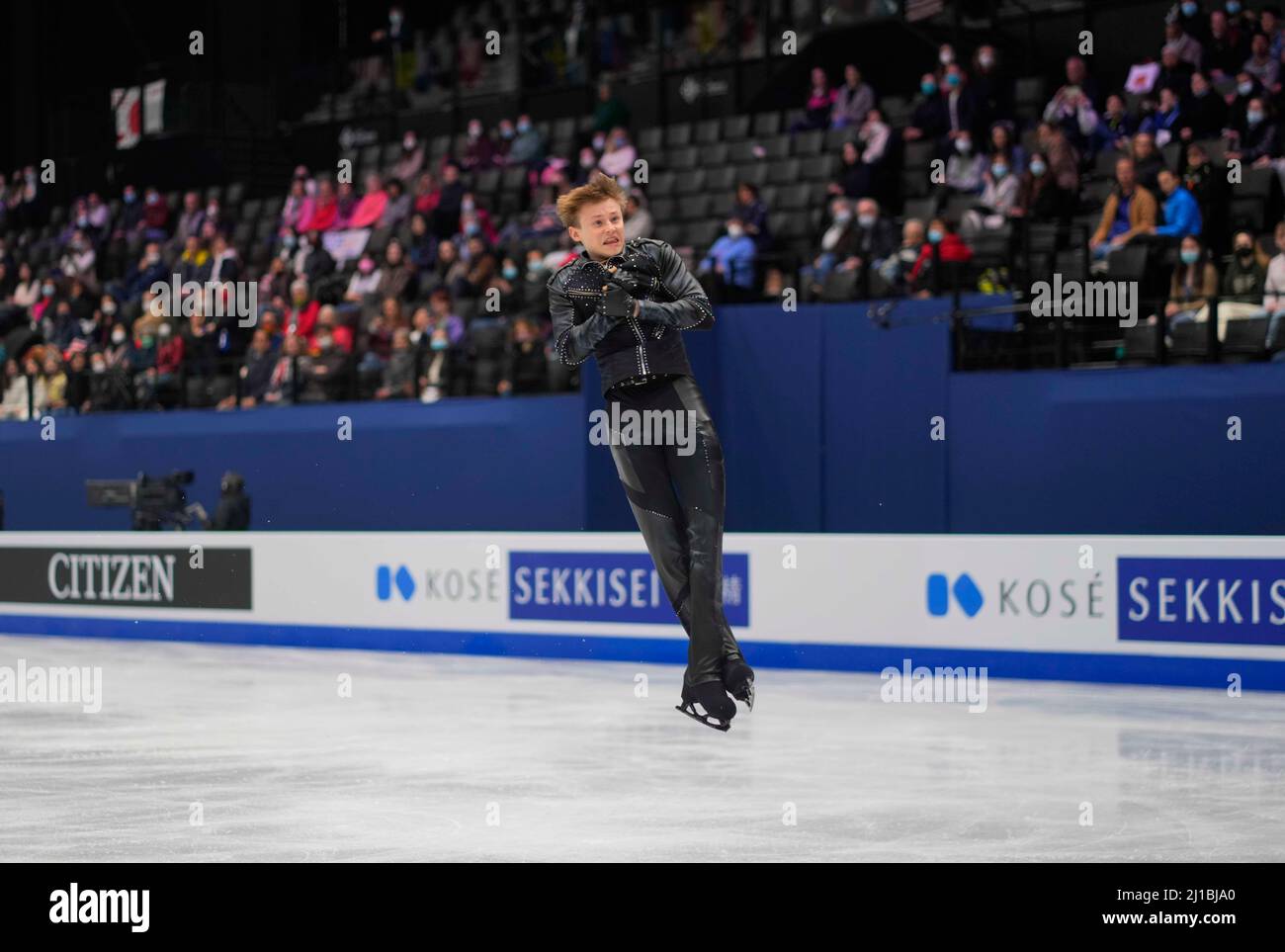 Sud de France Arena, Montpellier, France. 24th Mar, 2022. Ilia Malinin ...