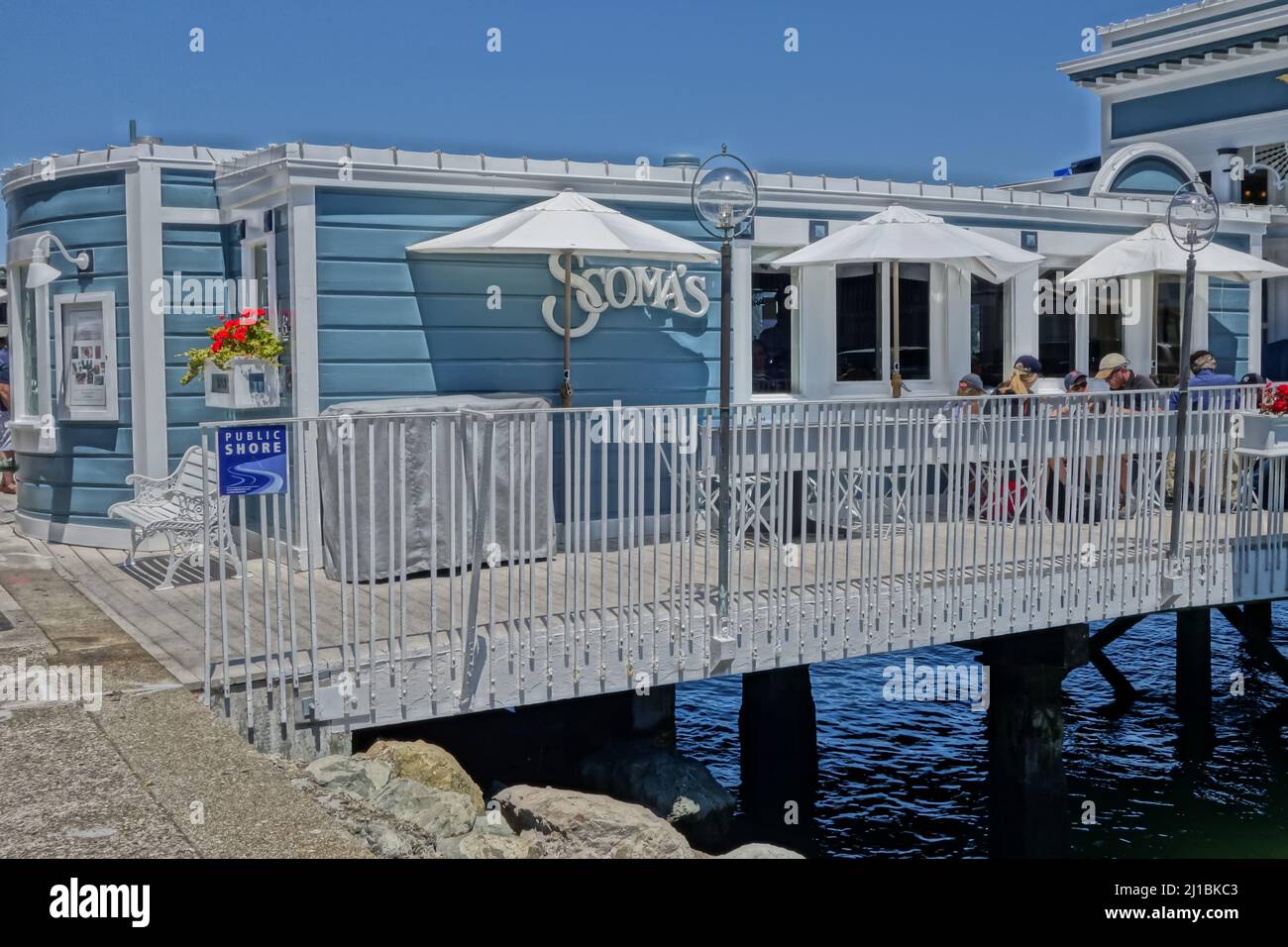A scoma's Restaurant in Sausalito, CA by Richardson Bay Stock Photo - Alamy