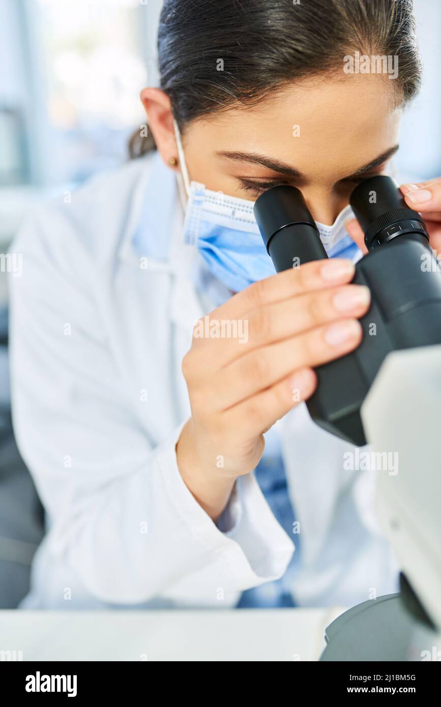 Science is a way to investigate and improve the world. Shot of a young ...