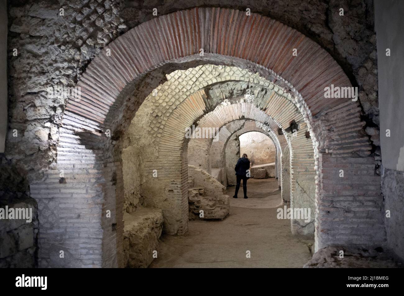 The underground Roman market in Naples Stock Photo - Alamy