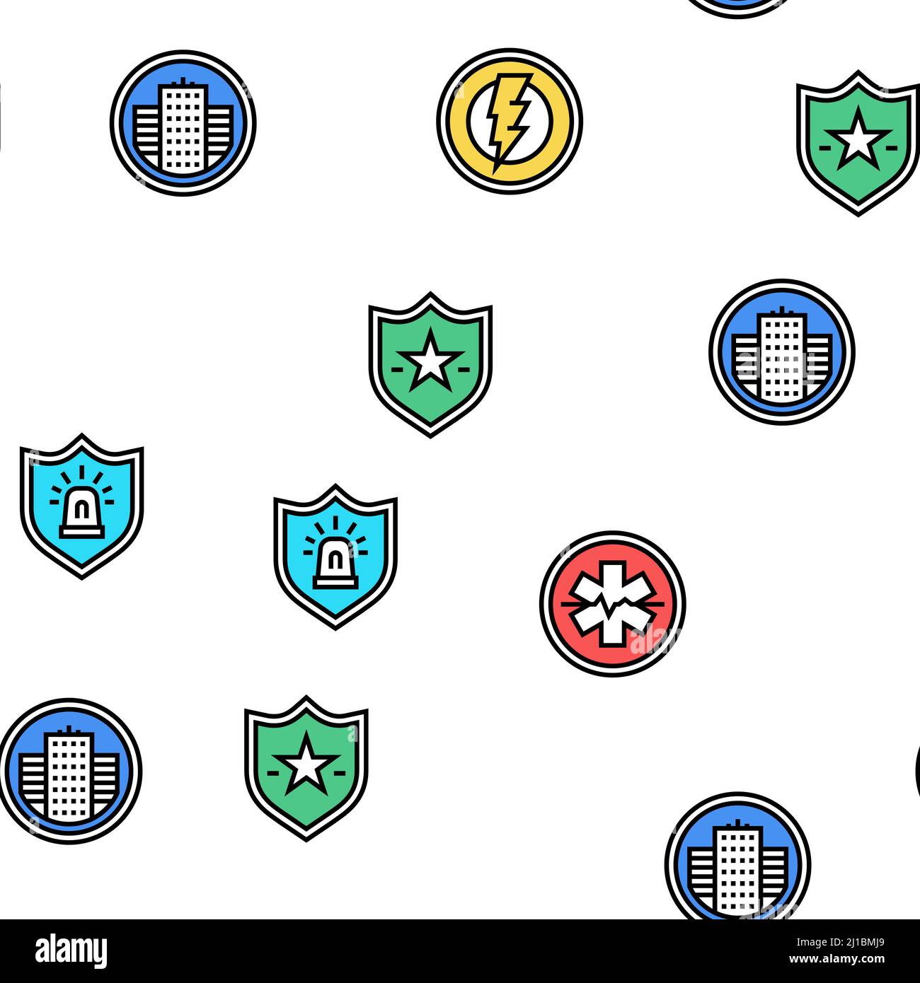 Public Service Signs Vector Seamless Pattern Stock Vector Image & Art ...