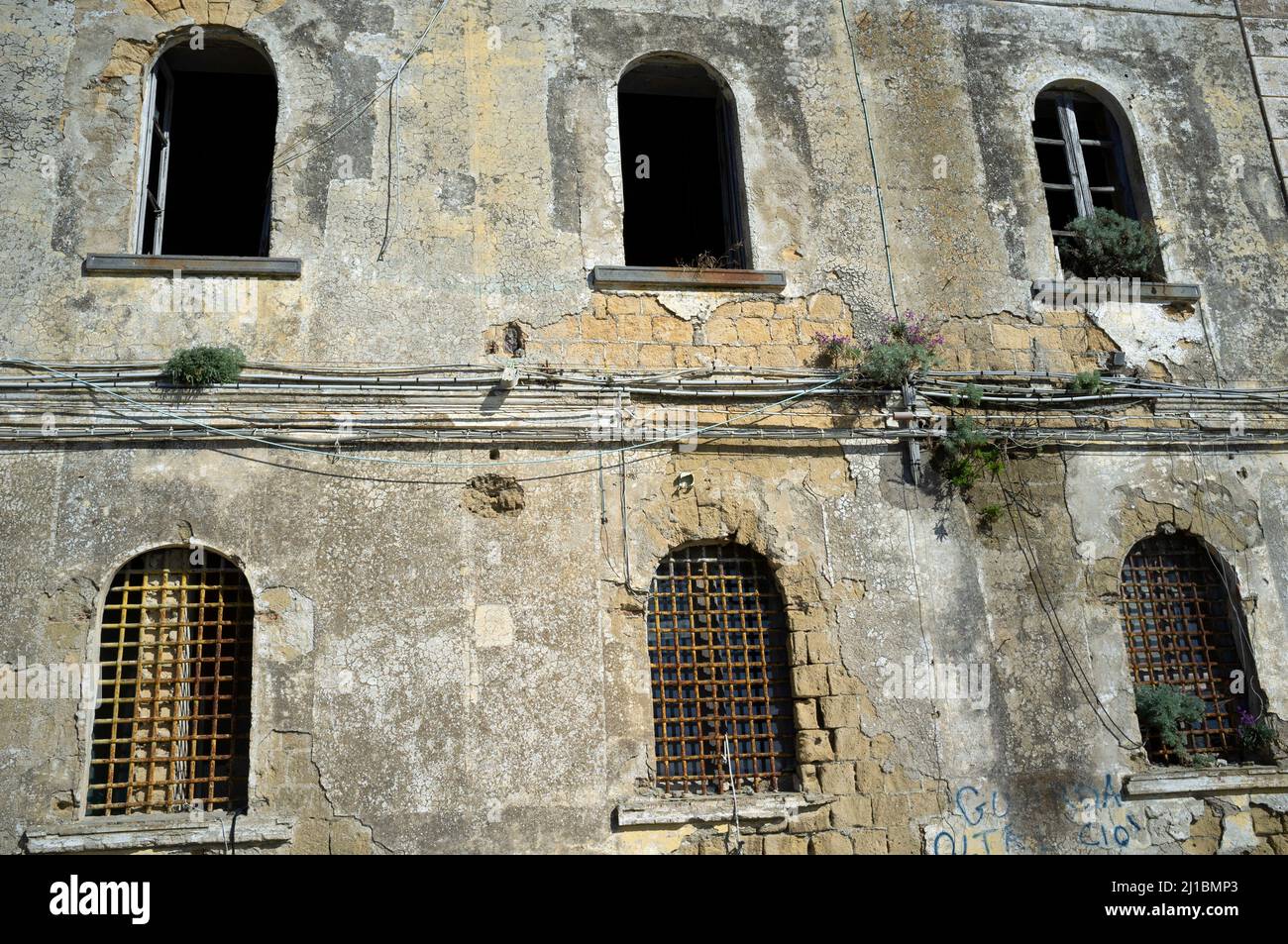 The old prison on the Italian island of Procida Stock Photo - Alamy