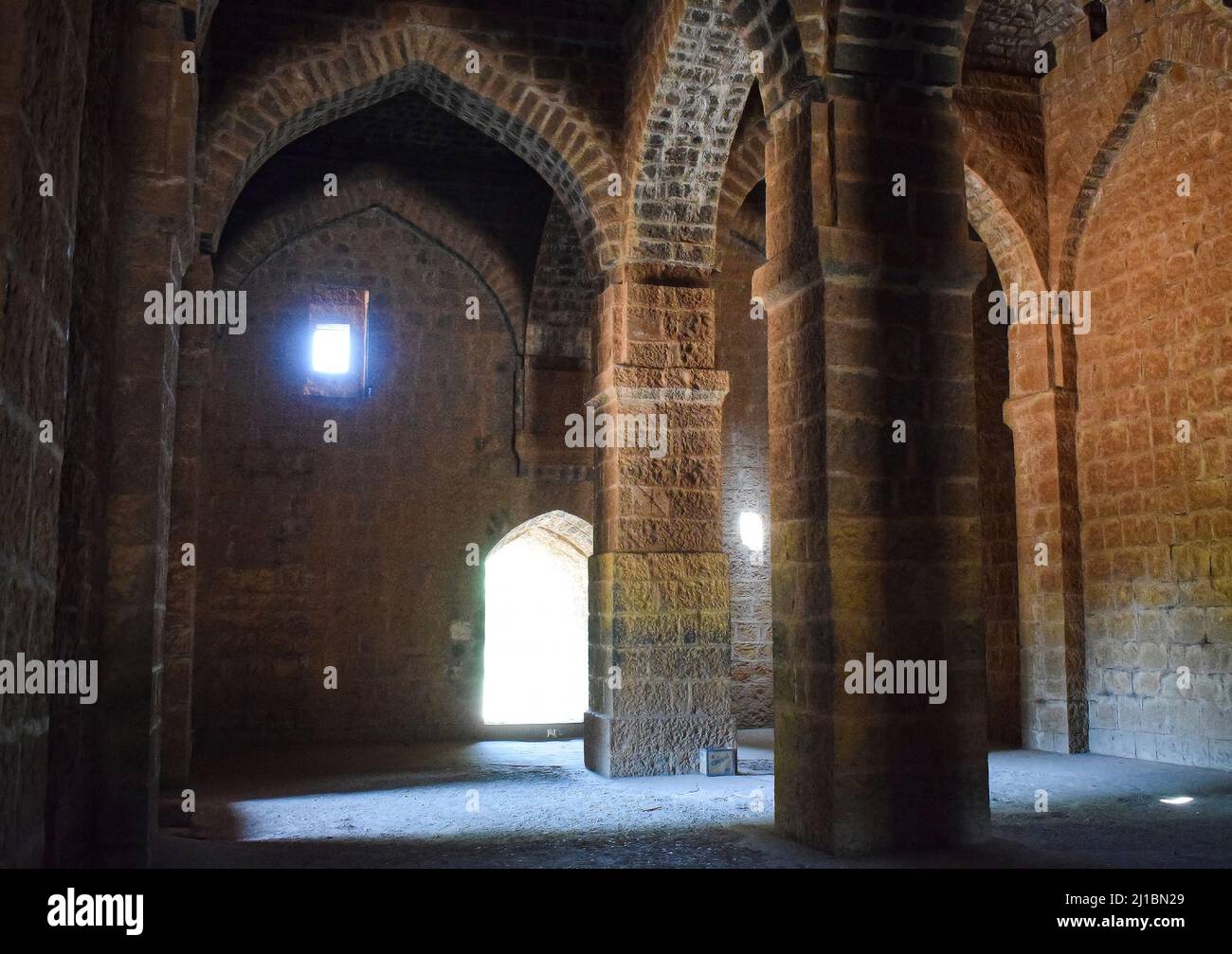 Inside view of ancient historical Panhala fort at Panhala, Kolhapur ...