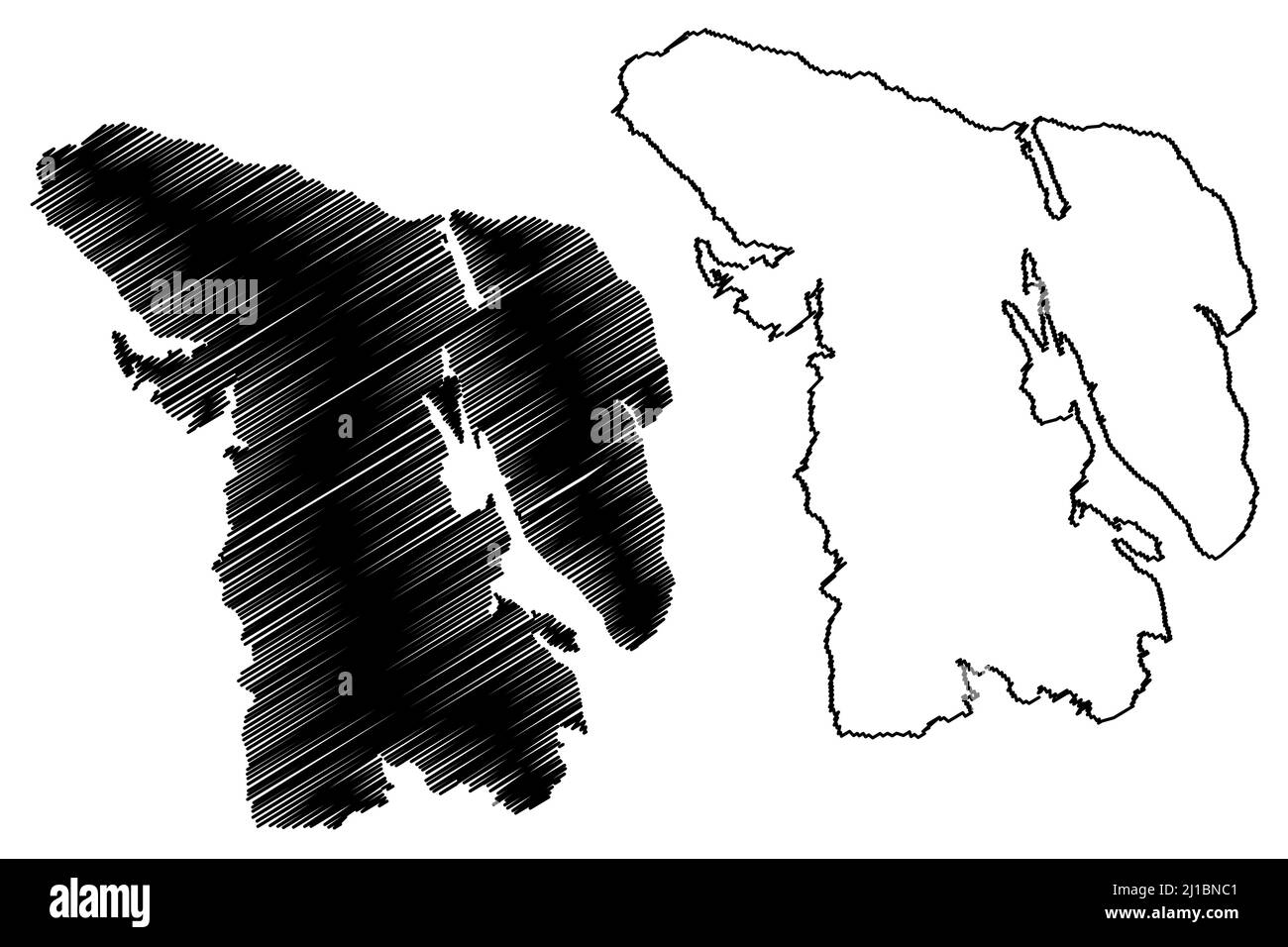 Alexander archipelago map hi-res stock photography and images - Alamy