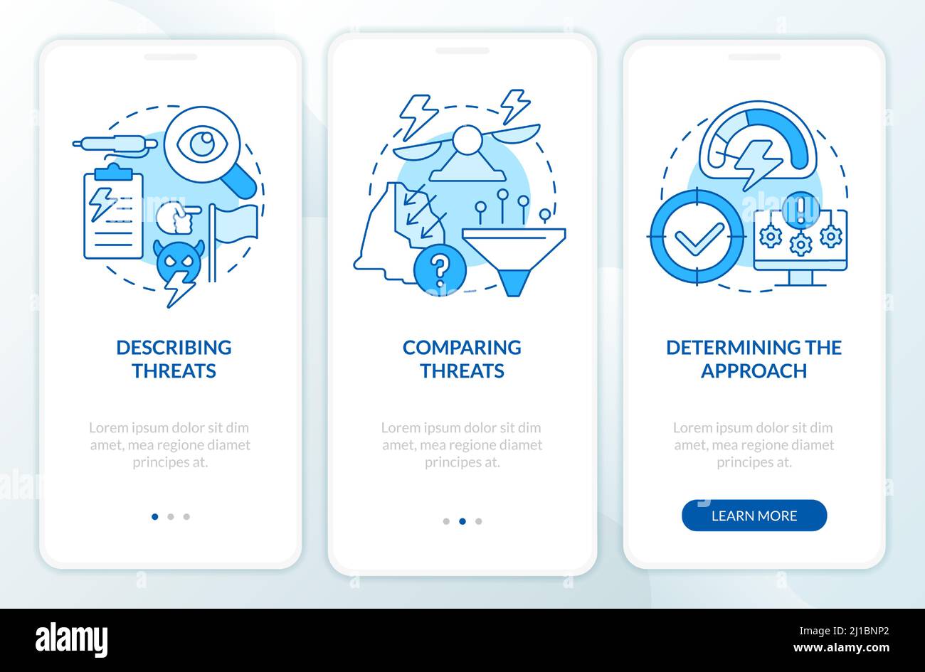 Dealing With National Security Threats Blue Onboarding Mobile App