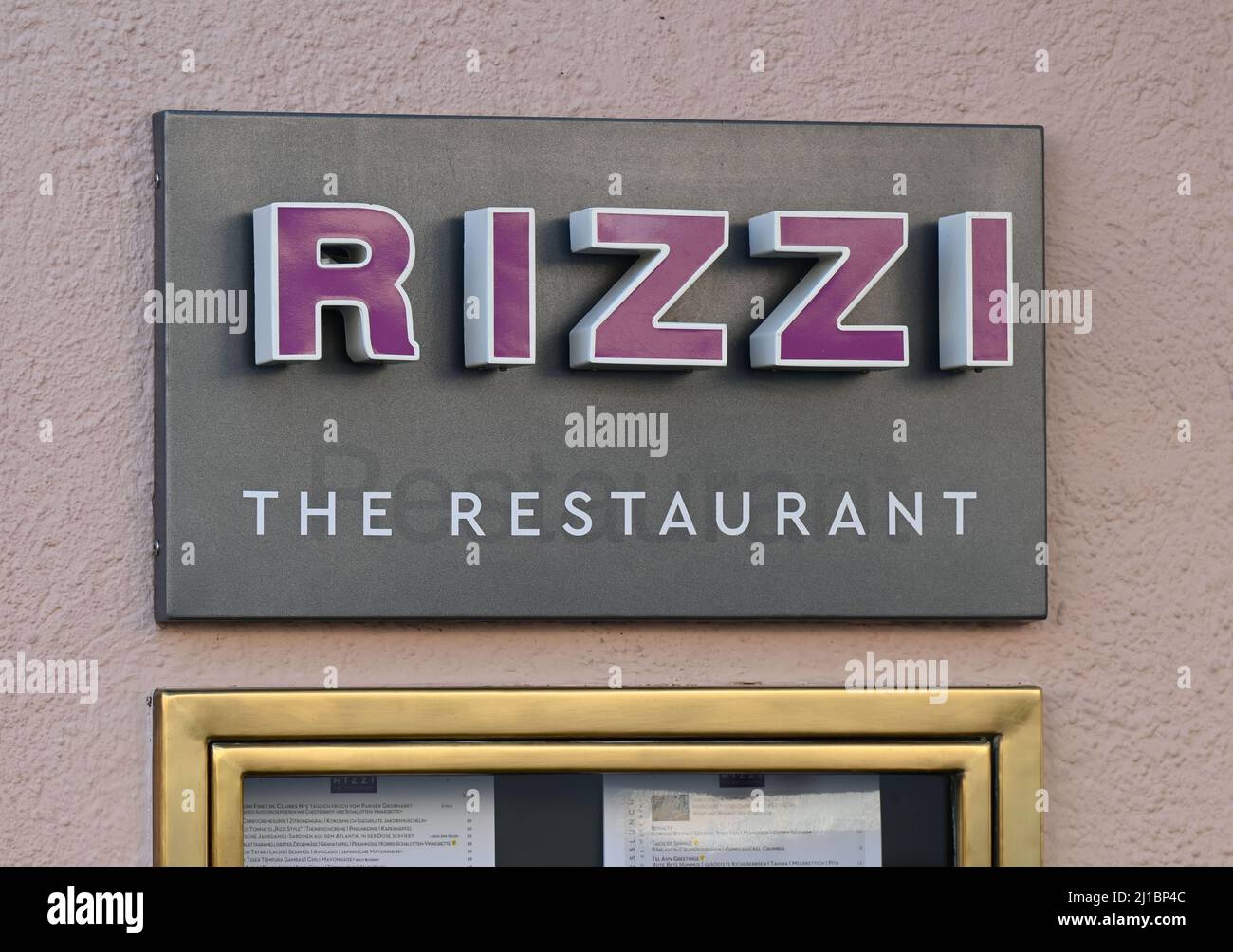Baden Baden, Germany. 24th Mar, 2022. Exterior shot of the restaurant ...