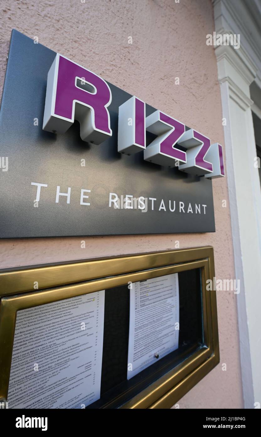 Baden Baden, Germany. 24th Mar, 2022. Exterior shot of the Rizzi ...