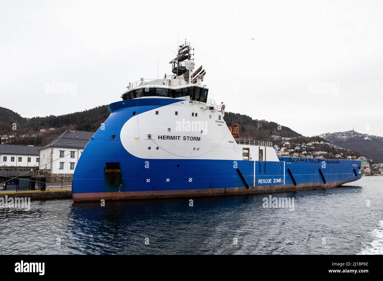 Offshore platform supply vessel (PSV) Hermit Storm at Festningskaien ...