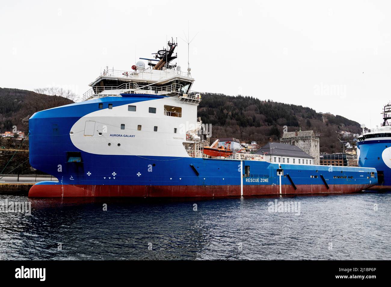 Offshore platform supply vessel (PSV) Aurora Galaxy at Festningskaien ...
