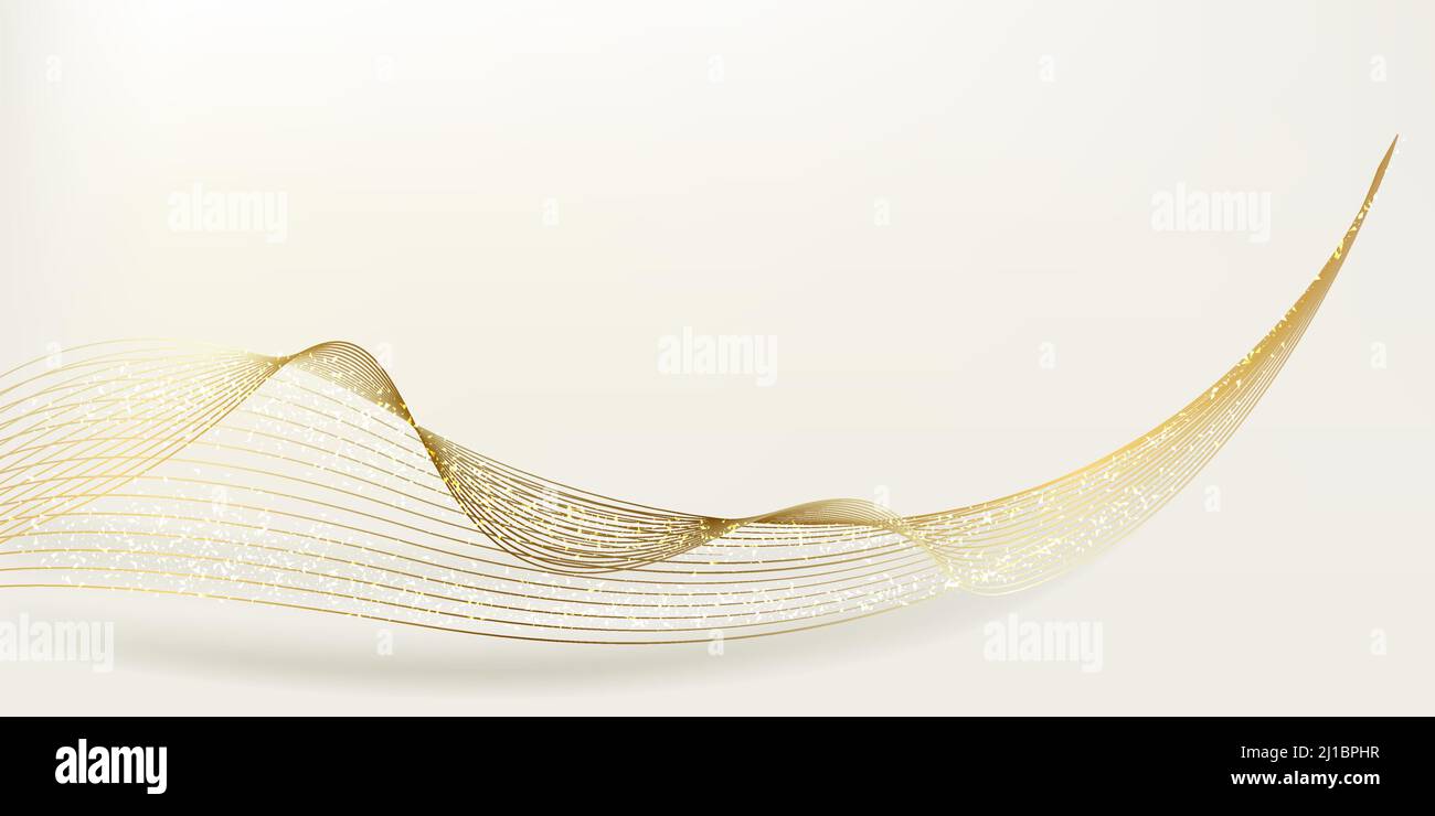 Abstract gold light threads background Stock Vector Image & Art - Alamy