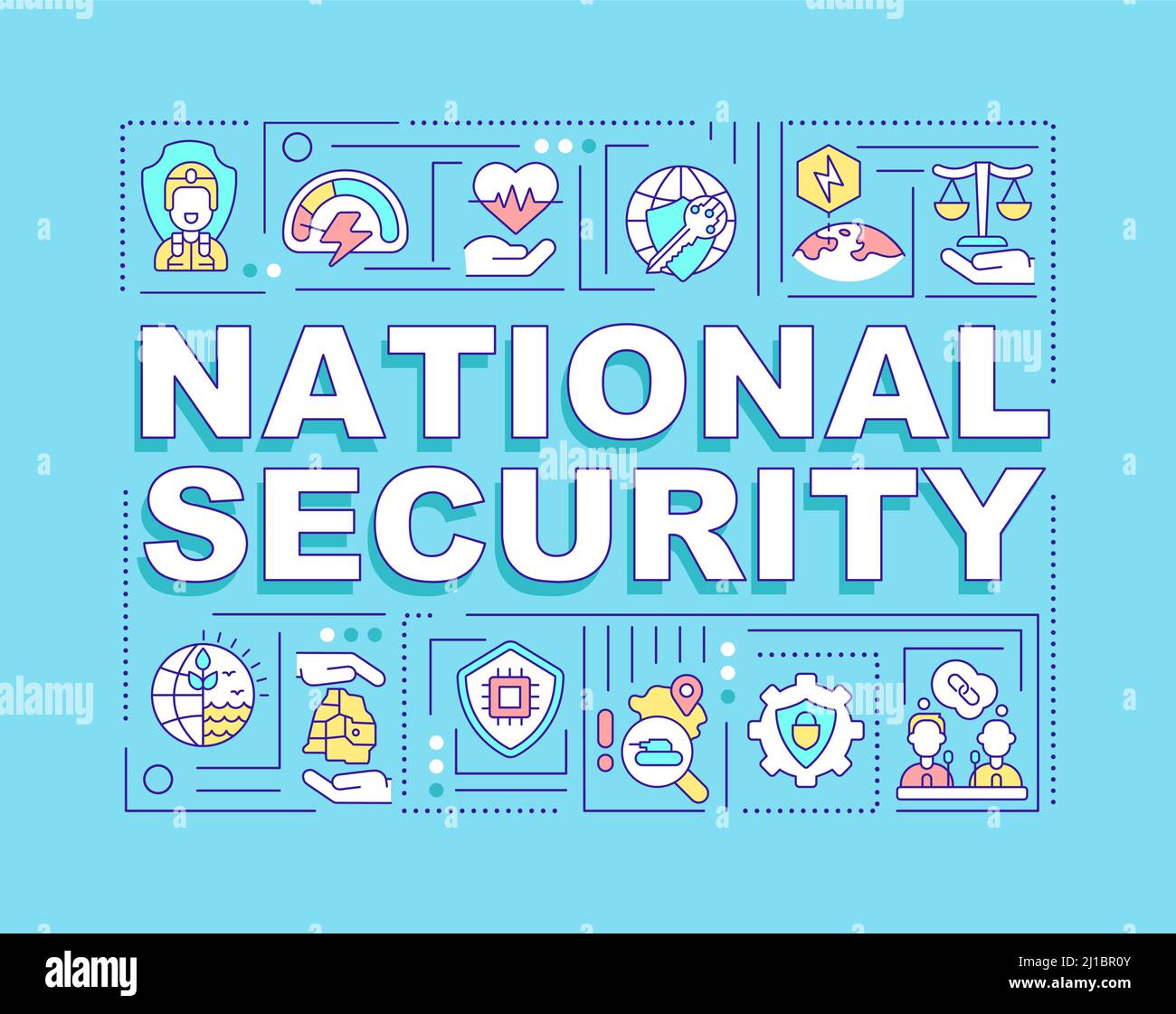 National security word concepts blue banner Stock Vector Image & Art ...