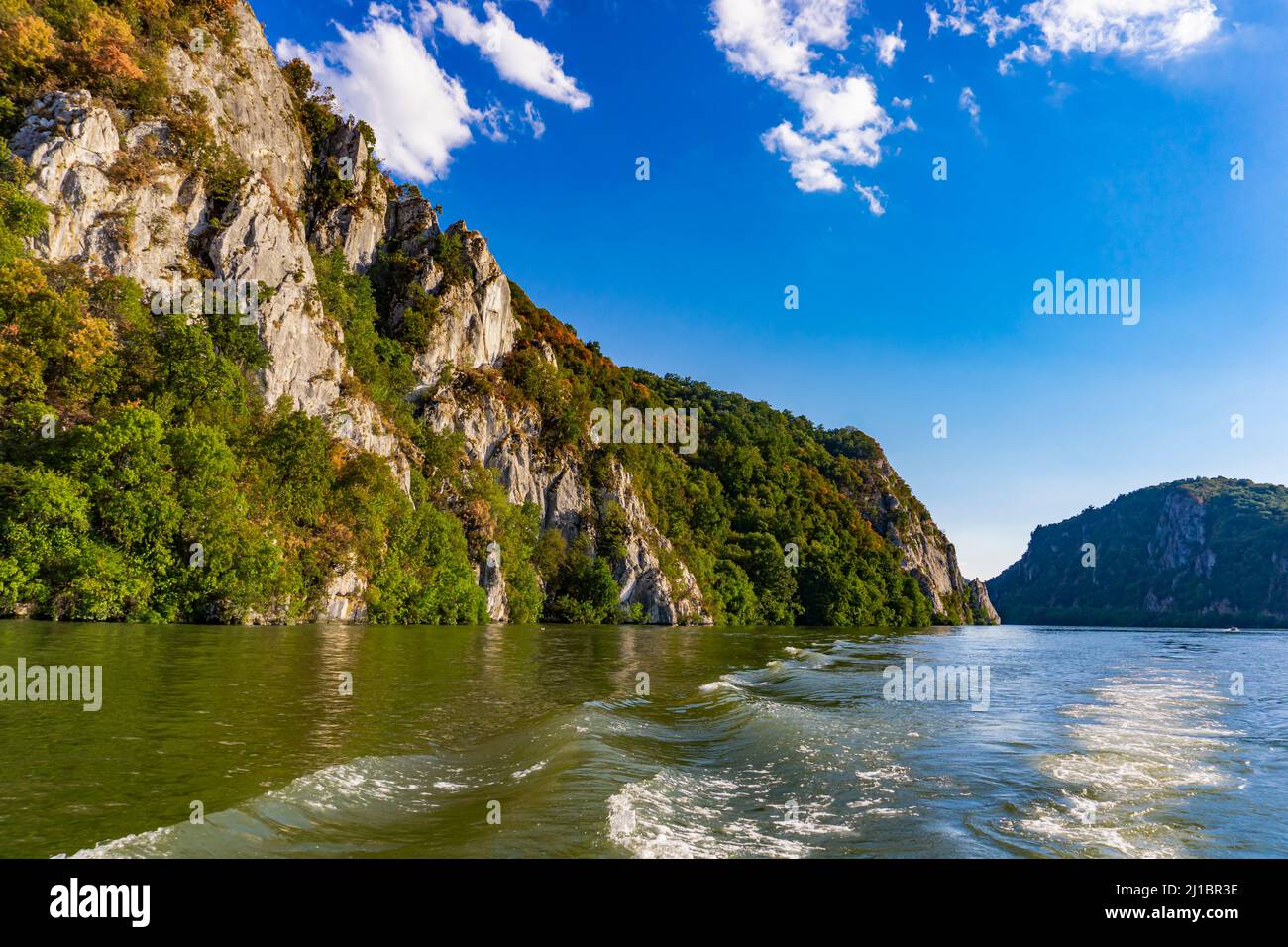 View at Danube gorge at Djerdap in Serbia Stock Photo - Alamy