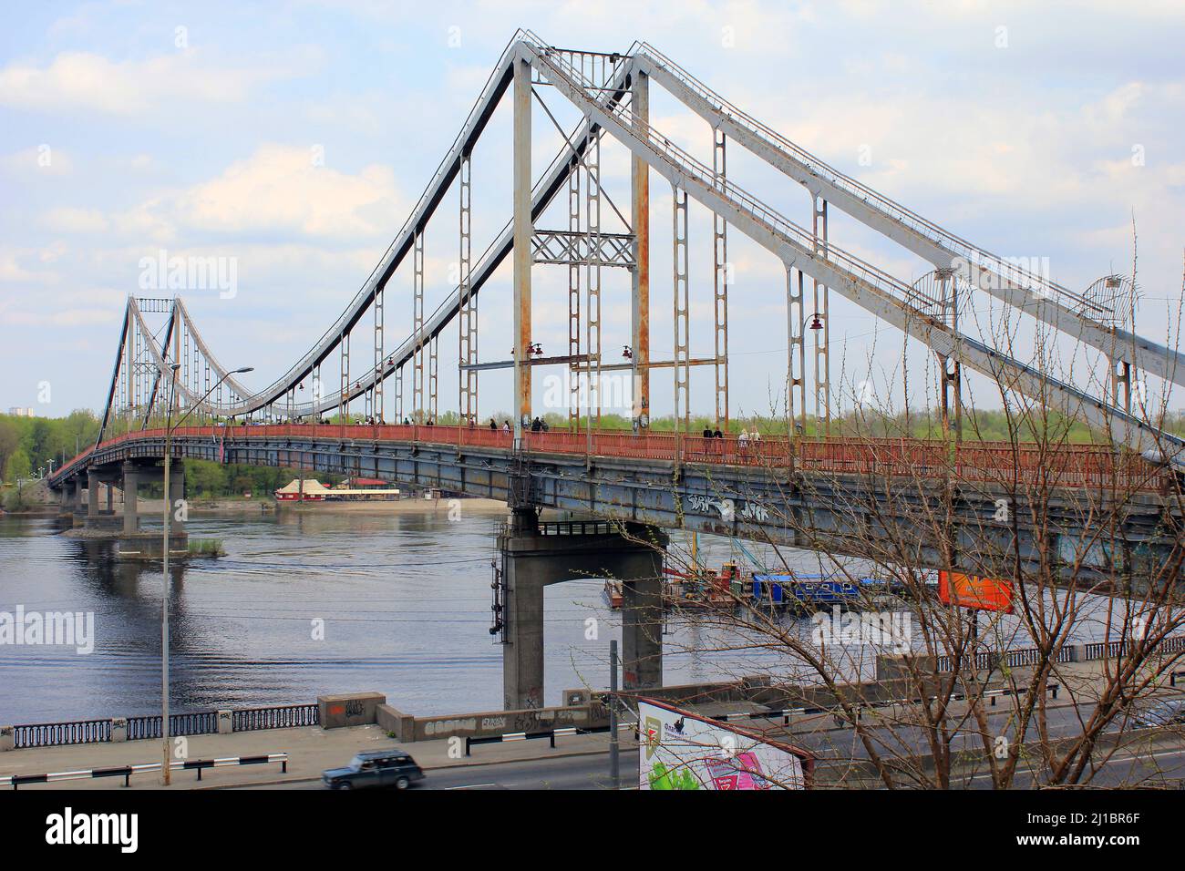 Cable stayed pedestrian bridge hi-res stock photography and images - Alamy