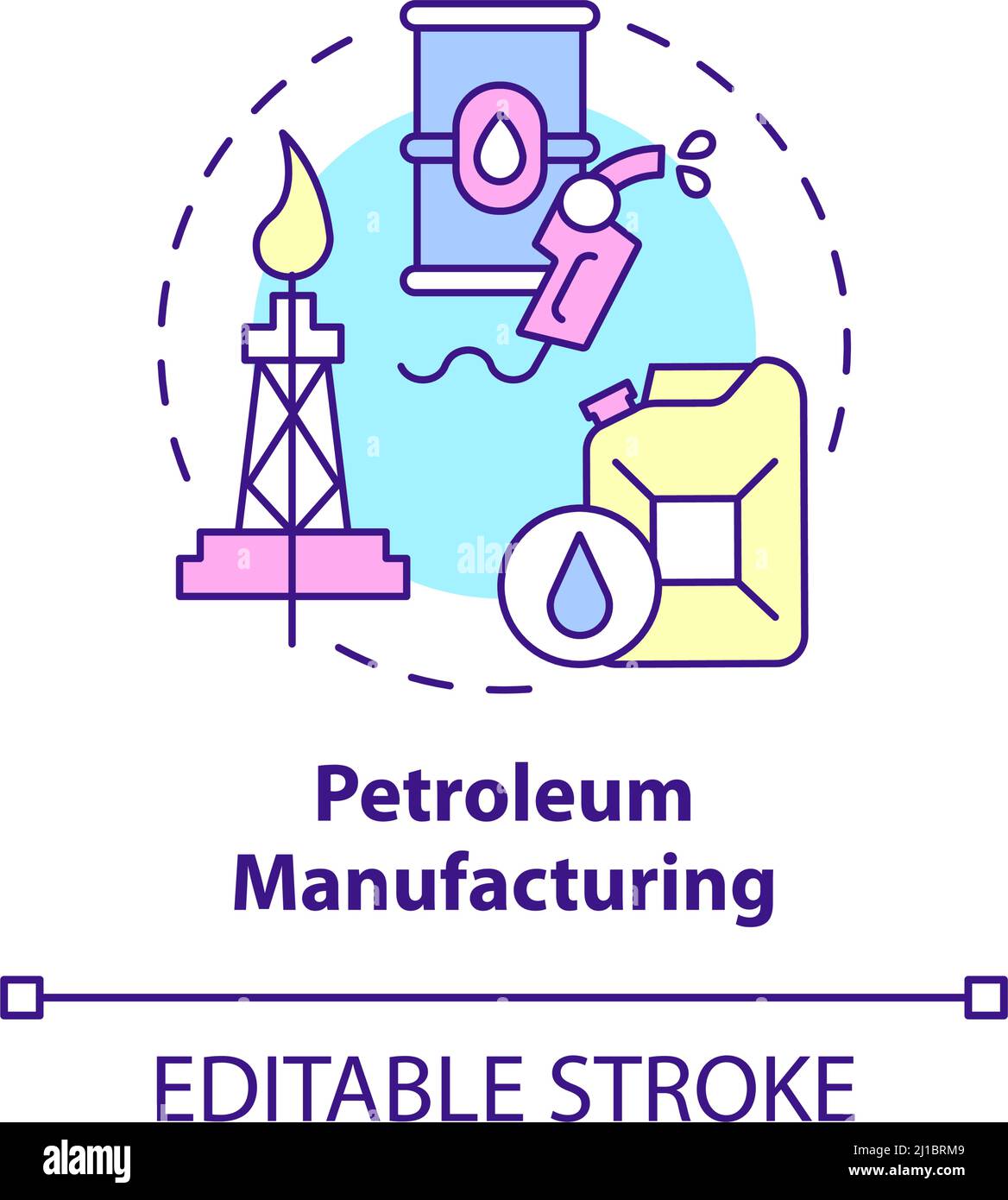 Petroleum manufacturing concept icon Stock Vector Image & Art - Alamy