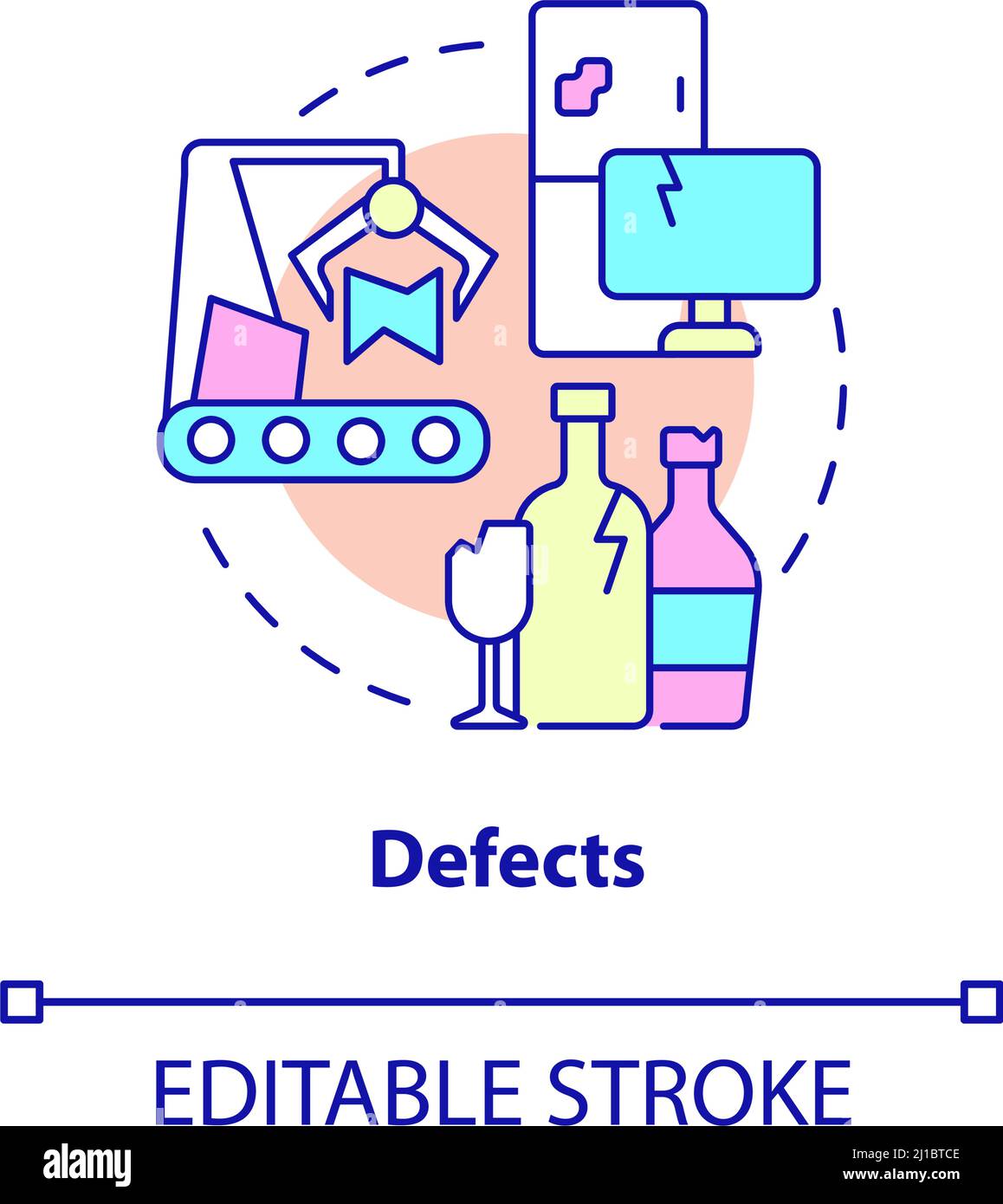 Defects concept icon Stock Vector Image & Art - Alamy