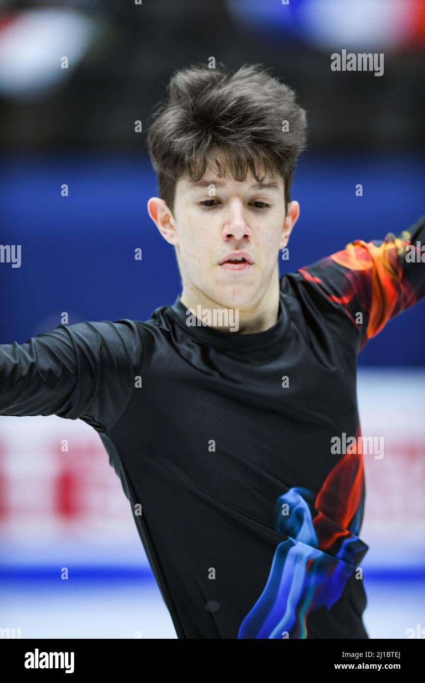Adam HAGARA (SVK), during Men Short Program at the ISU World Figure ...