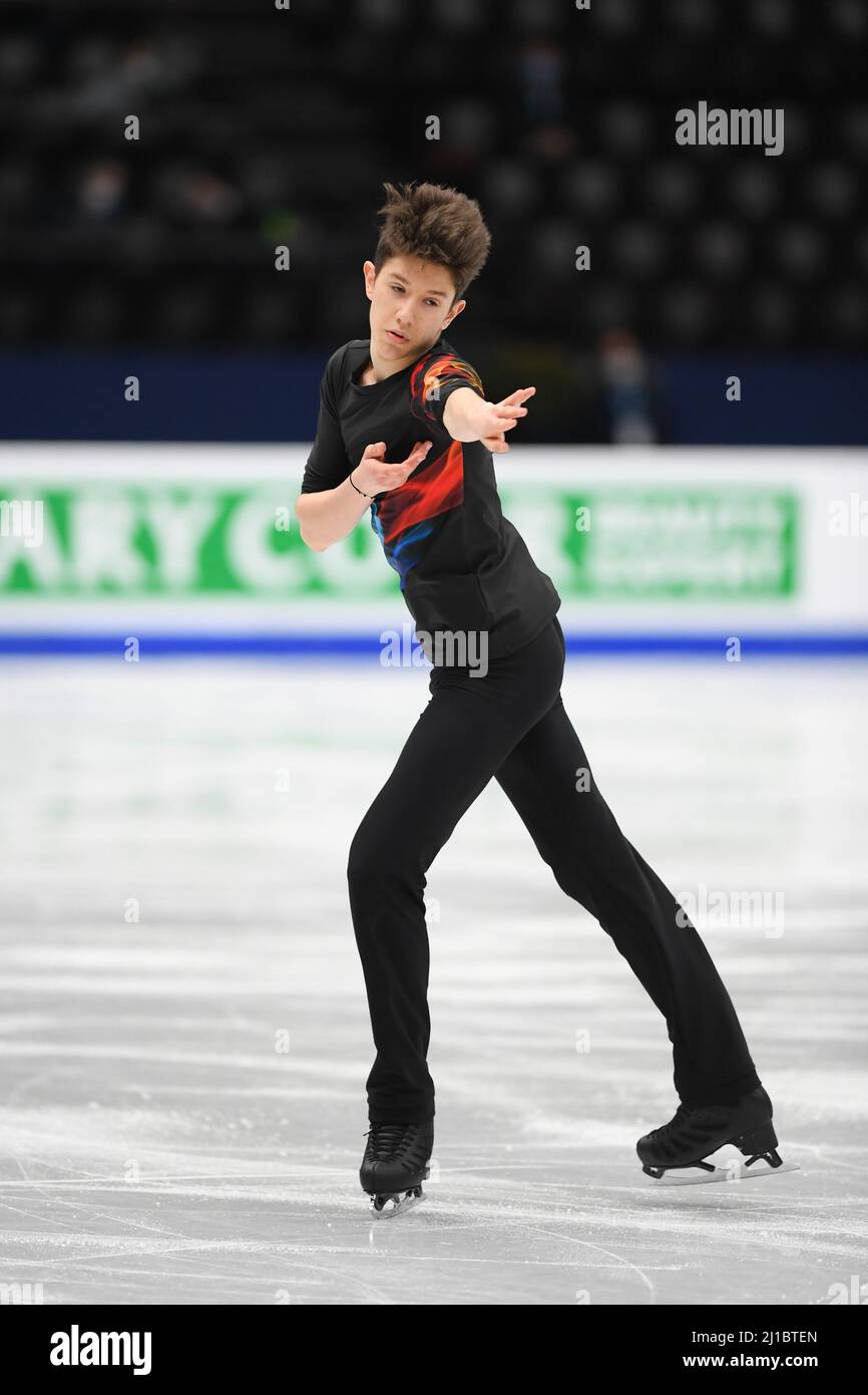 Adam HAGARA (SVK), during Men Short Program at the ISU World Figure ...