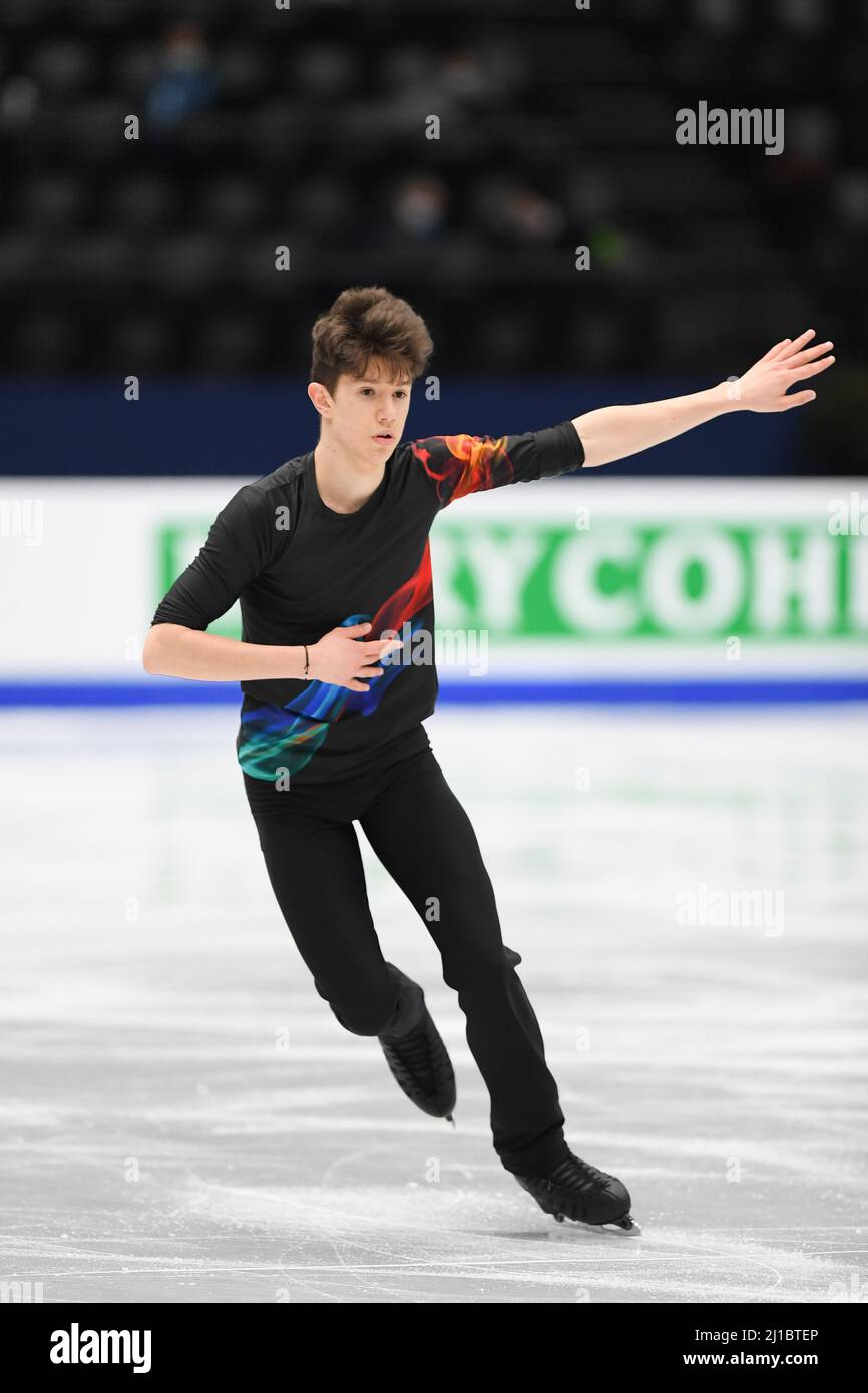 Adam HAGARA (SVK), during Men Short Program at the ISU World Figure ...