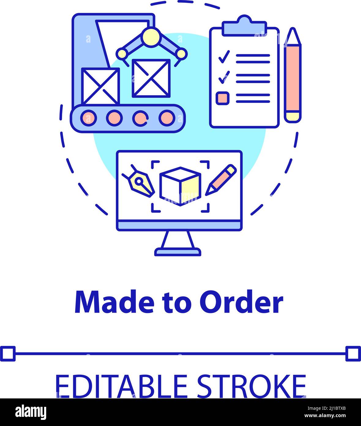 Made to order concept icon Stock Vector Image & Art - Alamy