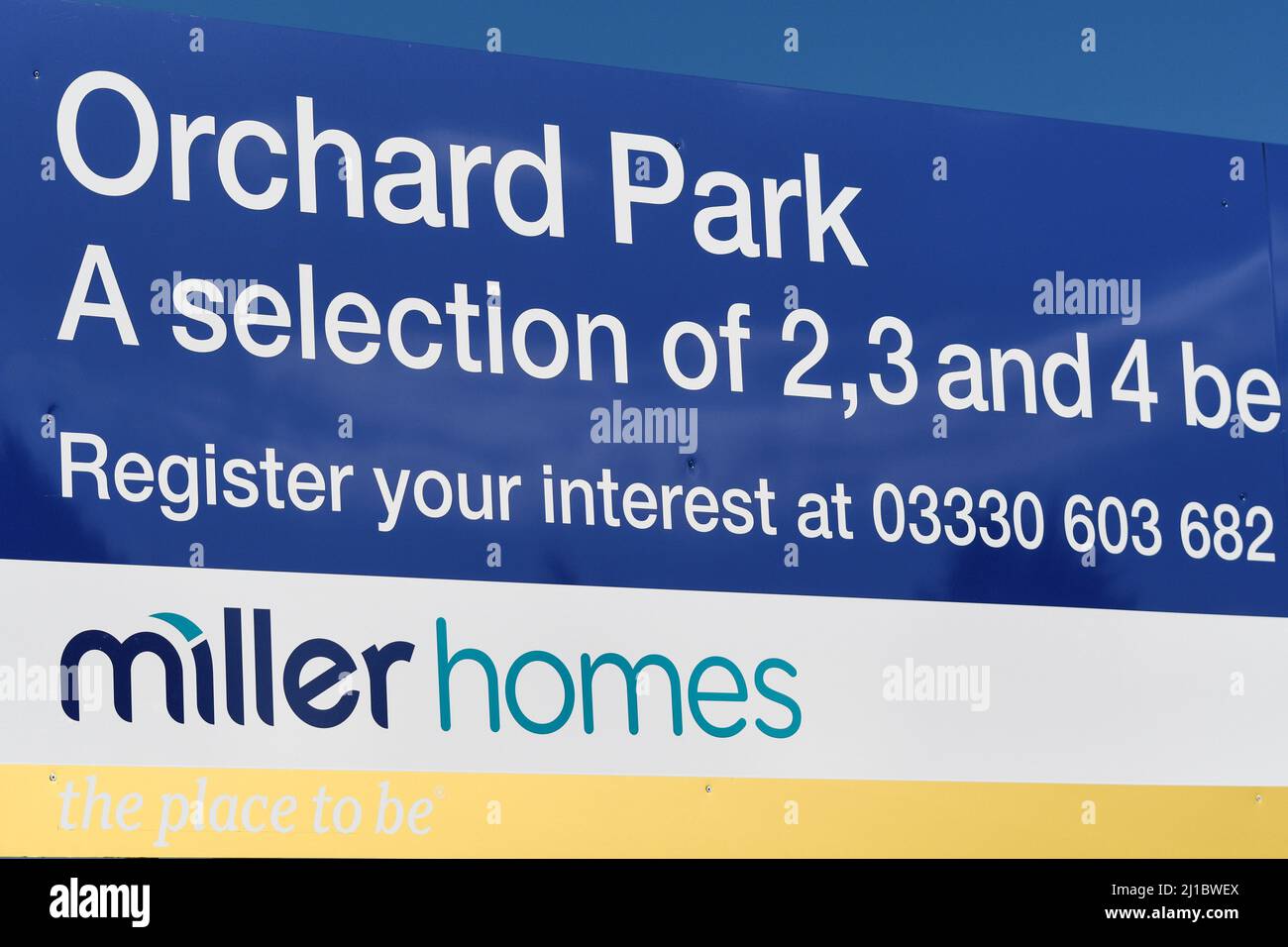 miller homes house building sign Stock Photo - Alamy