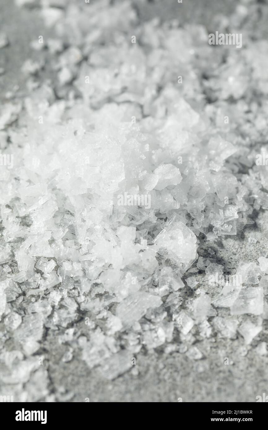 Organic Raw Flakey Sea Salt in a Bowl Stock Photo - Alamy