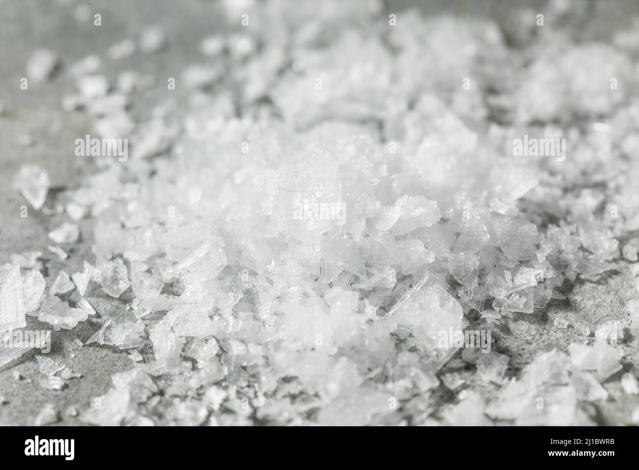 Organic Raw Flakey Sea Salt in a Bowl Stock Photo - Alamy