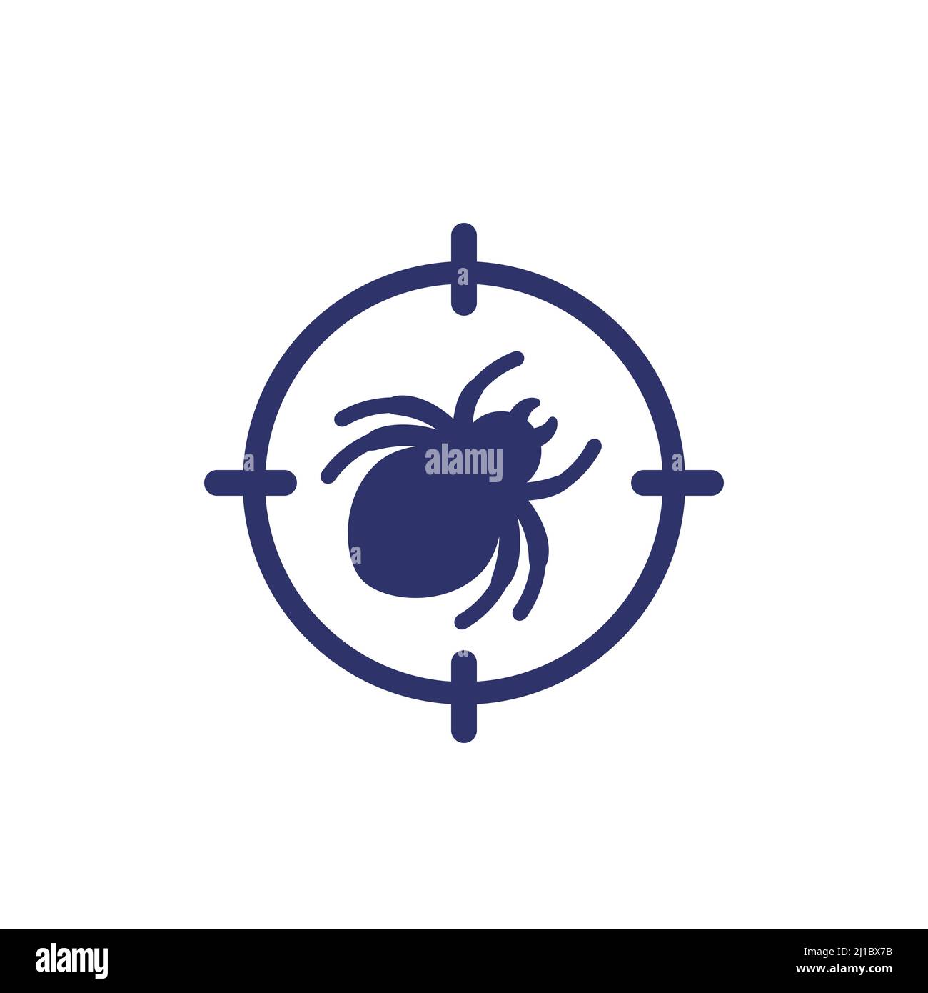 pest control icon with a bug, vector Stock Vector Image & Art - Alamy