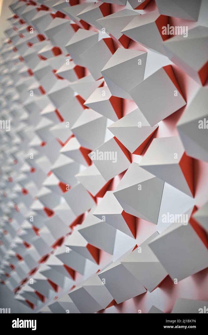 A modern art texture at the Nelson-Atkins Museum of Art in Kansas City ...