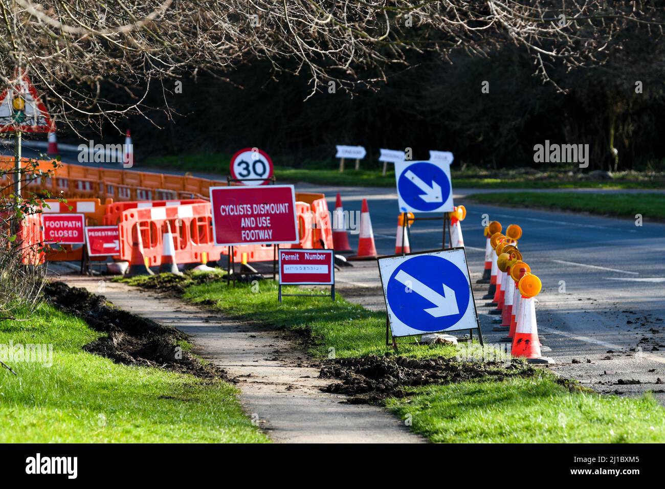 Road development works hi-res stock photography and images - Alamy