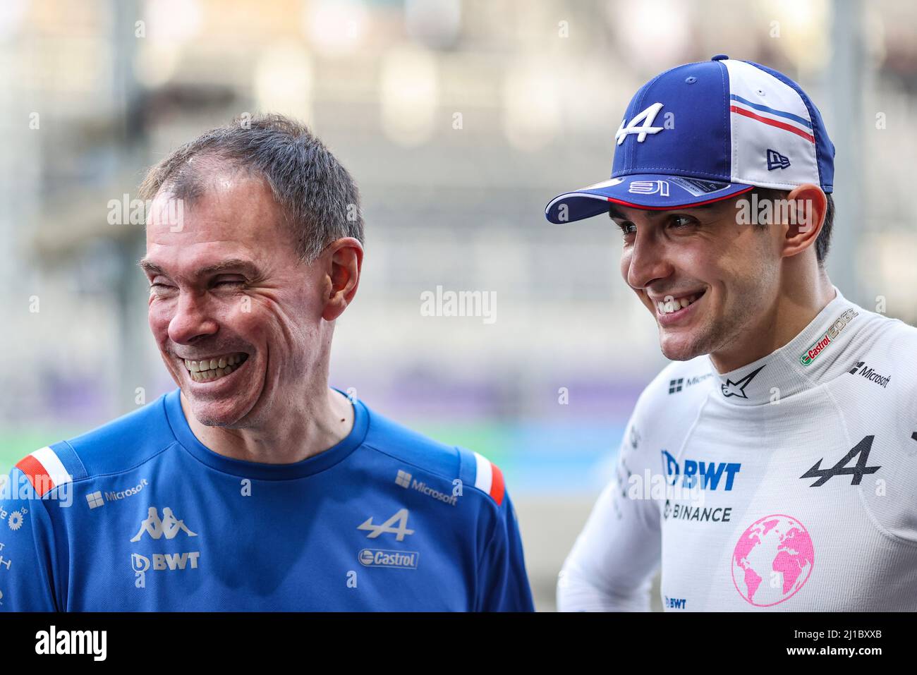 (L to R): Alan Permane (GBR) Alpine F1 Team Trackside Operations ...