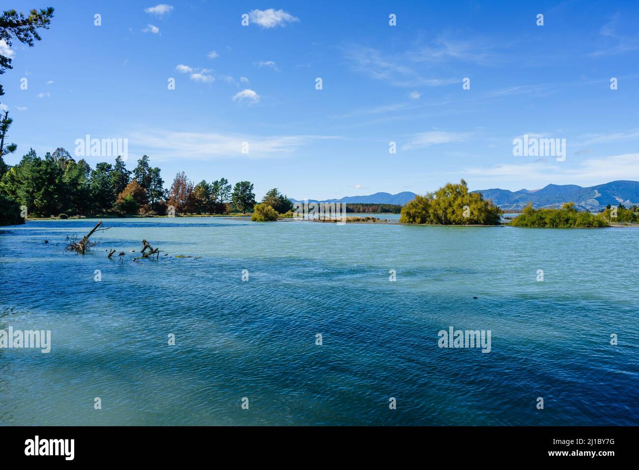 The Rabbit Island, Tasman Bay, New Zealand in summer Stock Photo - Alamy