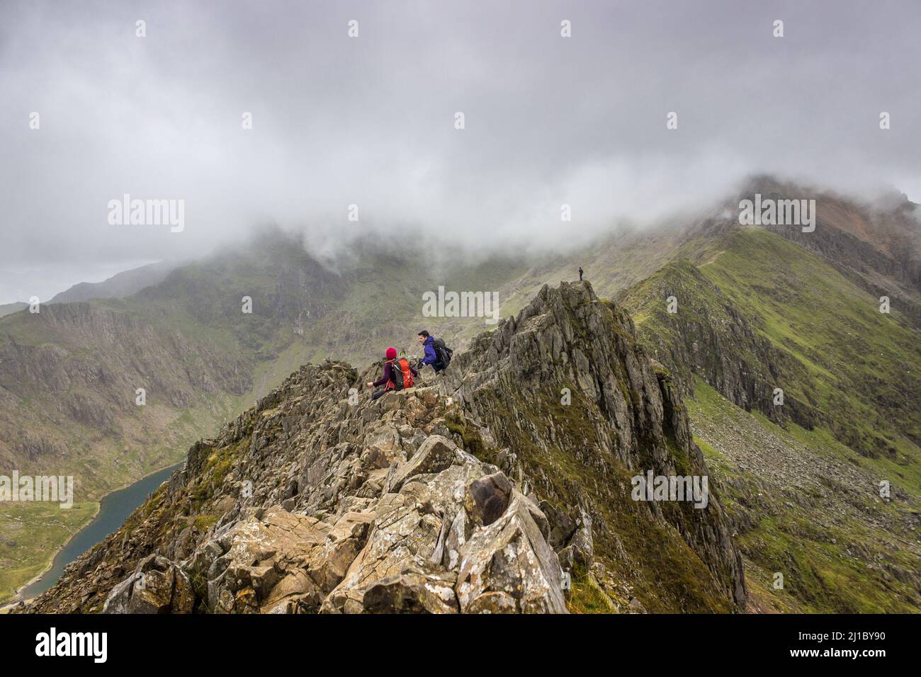 Crib goch ridge hi-res stock photography and images - Alamy