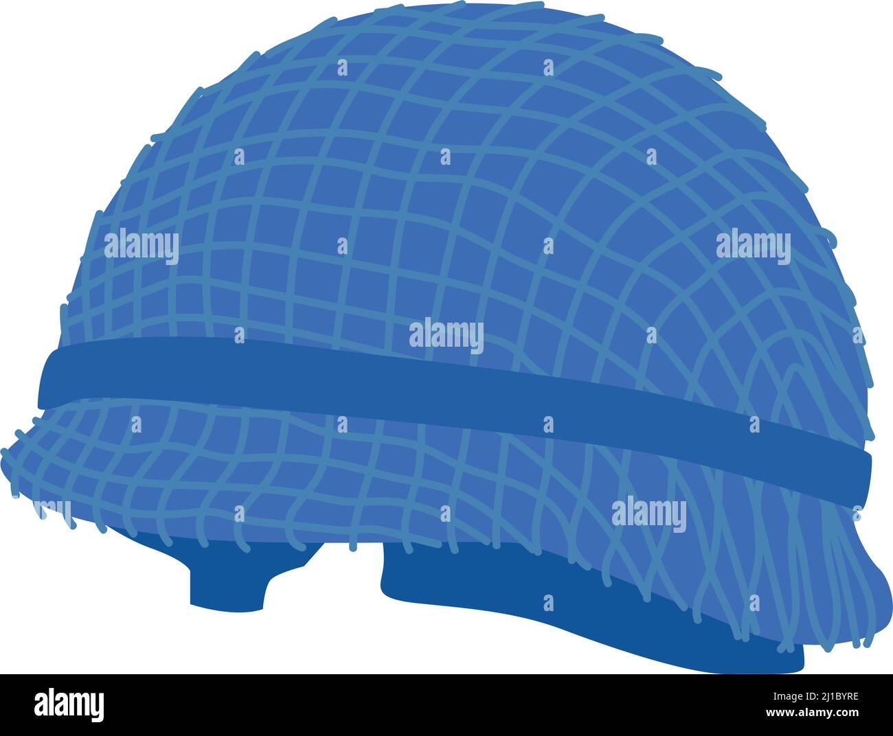 Isolated blue military kevlar helmet icon Vector Stock Vector Image ...
