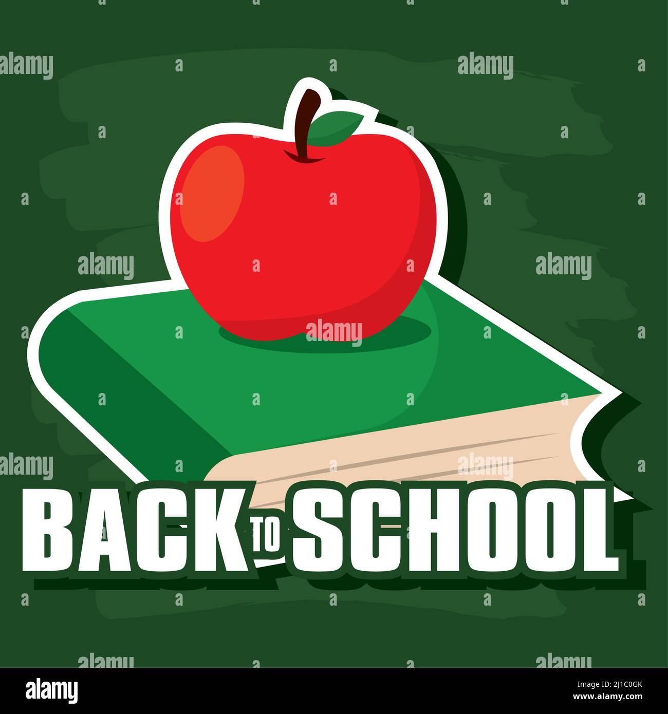 Poster book back to school vector illustration Stock Vector Image & Art ...