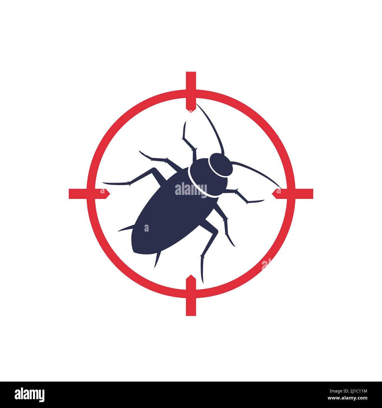 pest control icon with a roach Stock Vector Image & Art - Alamy