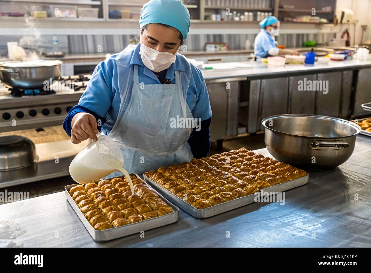 Manufactory of Patisserie Petek Pastanesi in Famagusta, Turkish ...