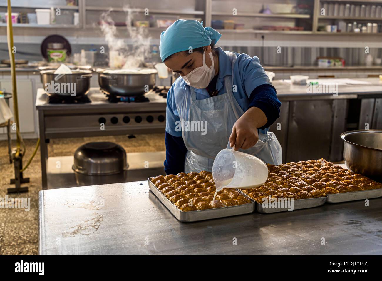 Manufactory of Patisserie Petek Pastanesi in Famagusta, Turkish ...