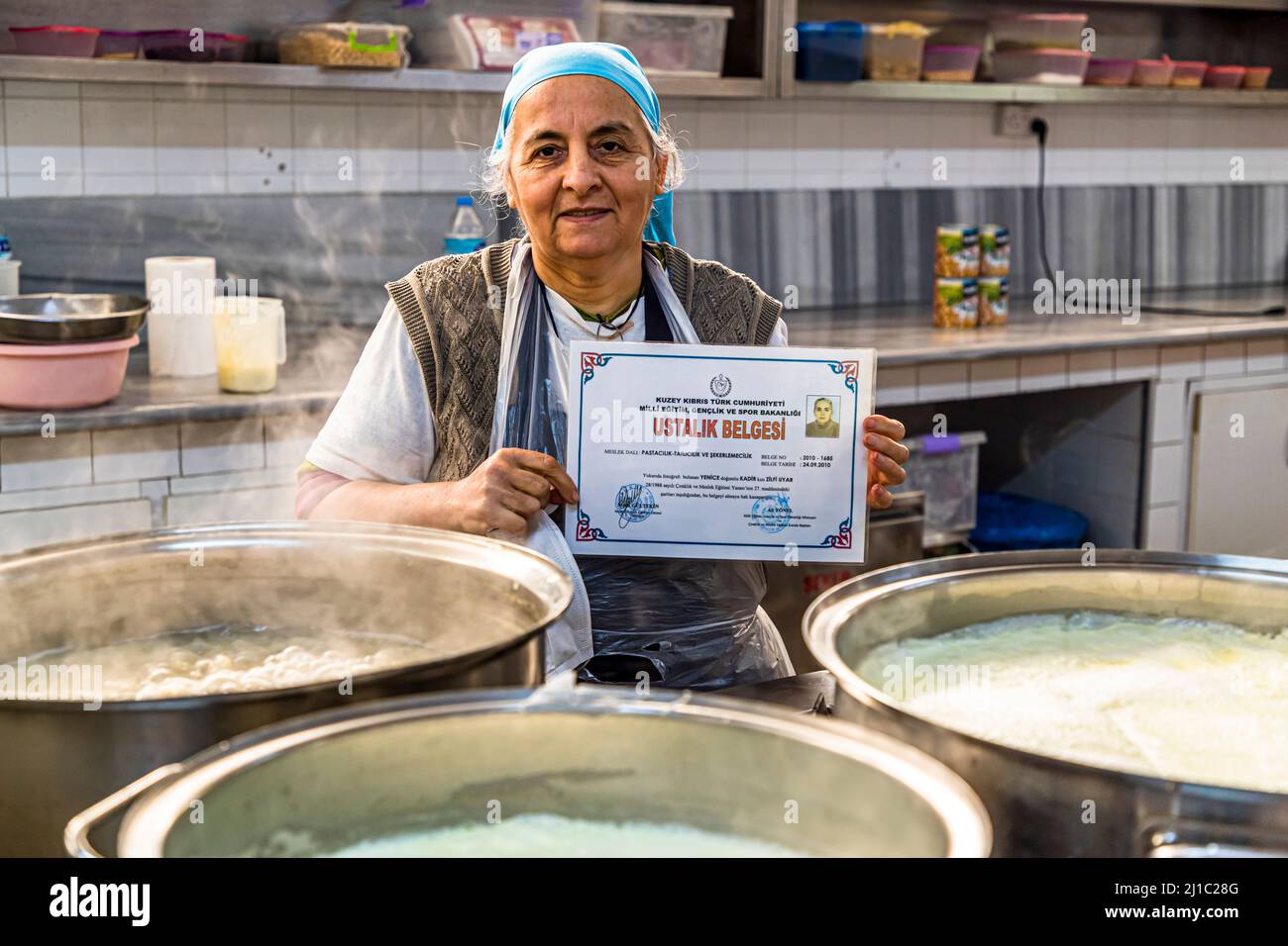 Manufactory of Patisserie Petek Pastanesi in Famagusta, Turkish ...